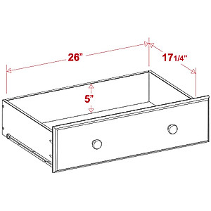 Palace Imports 100% Solid Wood Grand Wardrobe Armoire w/Lock, White, 4 Small Shelves, 1 Clothing Rod, 2 Drawers, 45.8" w x 72" h x 20.75" d, Renewable Eco-Friendly Wood, Made in Brazil