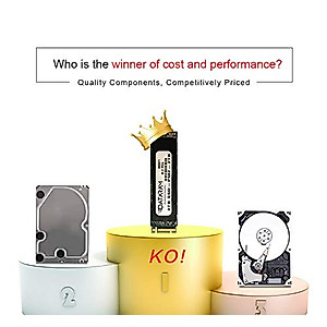 Dataram Internal SSD, PCIe NVMe M.2 2280 Solid State Drive, PCIe Gen3 8Gb/s (2TB)