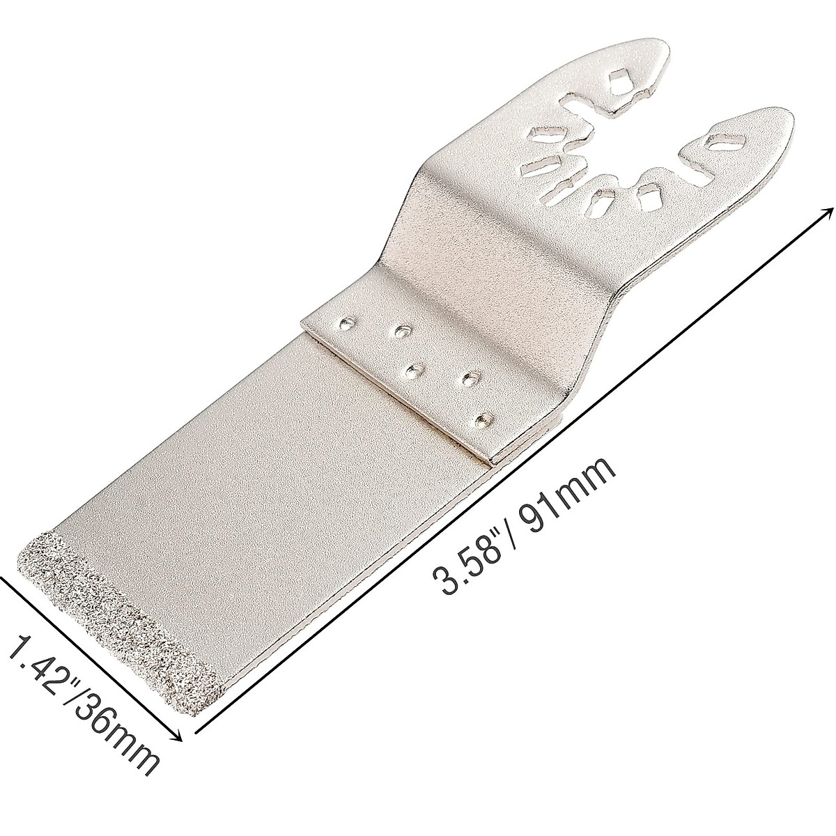 Ettonsun 4 Pcs Diamond Oscillating Tool Blade, Flush Cutting Oscillating Multitool Saw Blades for Grout Removal, Cleaning Mortar