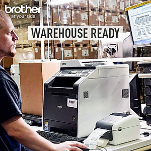 Brother TD4420DN 4-inch Thermal Desktop Barcode and Label Printer, 203 dpi, 8 IPS, Standard USB and Serial, Ethernet LAN