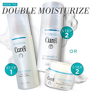 Curel Japan Skin Care Hydrating Water Essence Toner, Water Based Face Moisturizer for Dry Skin, Serum for Face, 5 oz