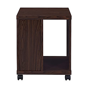 Coaster Furniture Coaster Contemporary Medium Oak Peel 2 Drawer Computer Stand 17.75" D x 17.75" W x 22.62" H 800832
