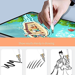 Compatible with Upgraded Pen Pencil Tips fits for Apple 2nd 1st Gen iPad Pro Pencil, Replacement iPencil Nibs for iPad Pro Pencil,No Wear Out Fine Point Precise Control Resistance Clear&Pink