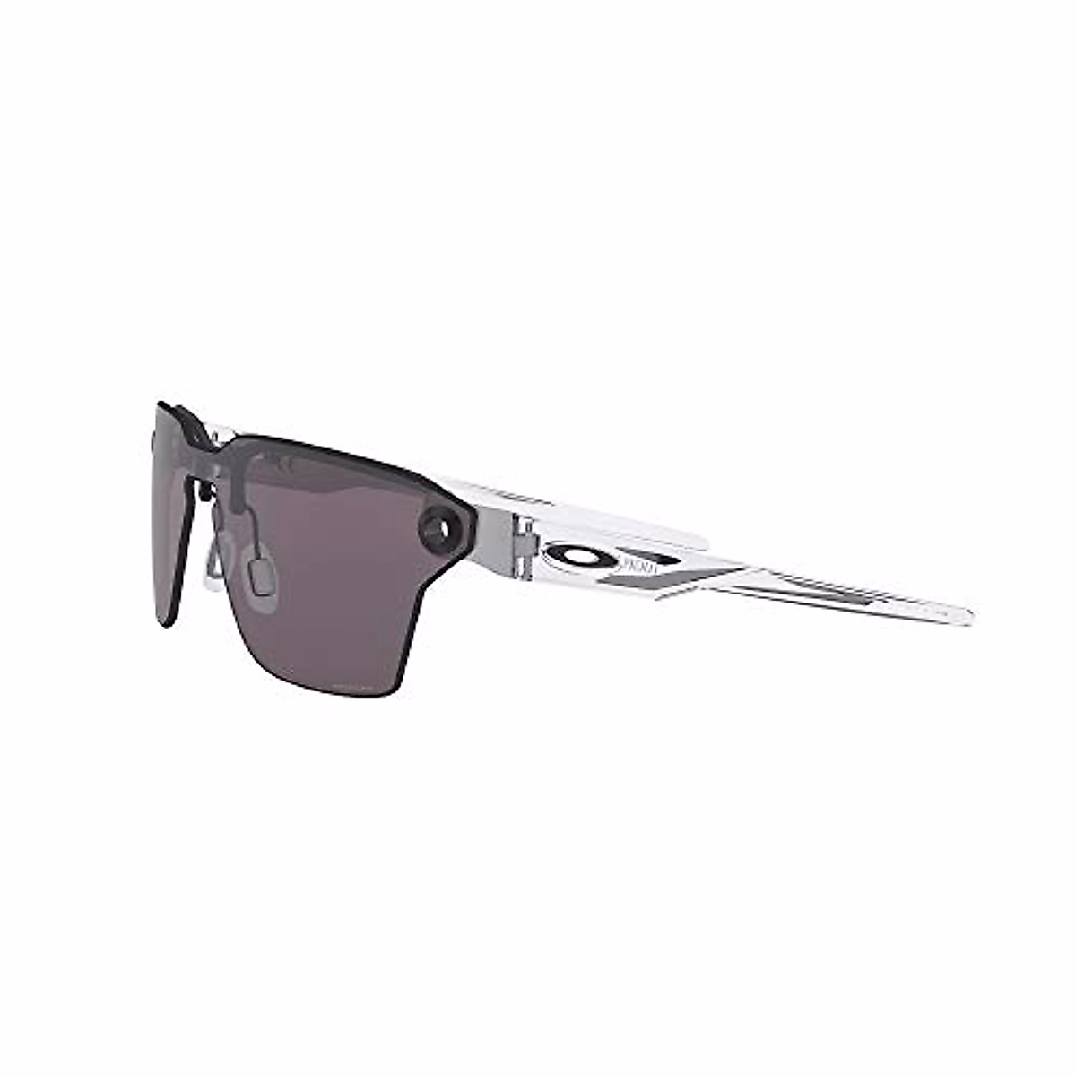 Oakley Men's OO4139 Lugplate Square Sunglasses, Satin Black/Prizm Grey, 39 mm