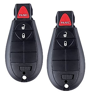 Car Keyless Entry Remote Control Key Fit for Dodge Challenger 2008-2014, Dodge Charger2008-2012, Grand Caravan2008-2016, Chrysler 300, RAM 1500 2500 3500 （M3N5WY783X） Pack of 2