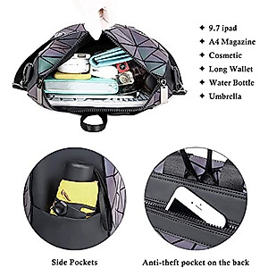 Chic Boutique De Mode Geometric Luminous Purses Handbags Holographic Crossbody Shoulder Bag (Backpack 3)