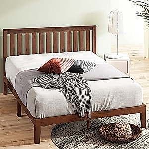 ZINUS Vivek Wood Platform Bed Frame with Headboard / Wood Slat Support / No Box Spring Needed / Easy Assembly, Queen