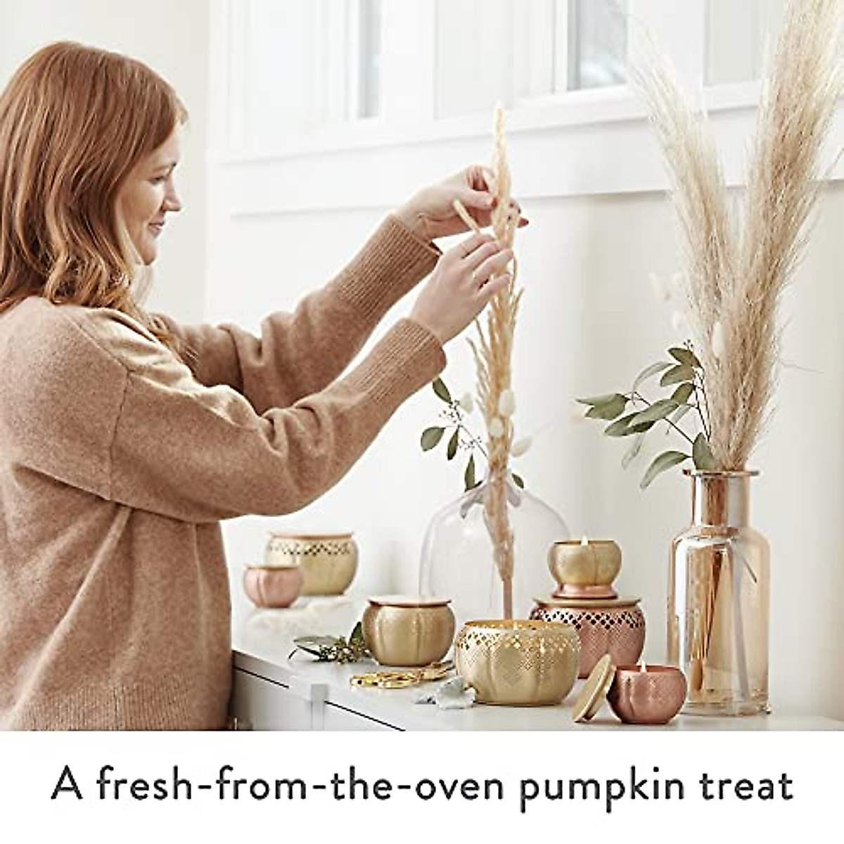 Thymes Heirlum Pumpkin Copper Candle - 4 Oz