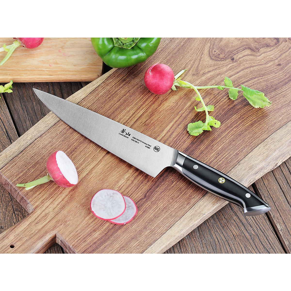 Cangshan Z Series 62489 German Steel Forged Chef Knife, 8-Inch