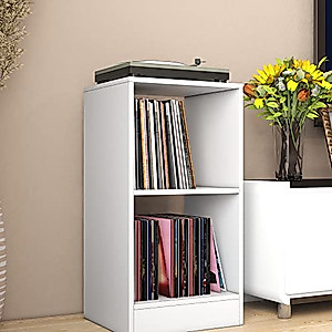 Tangkula 2 Cube Bookcase Set of 2, 2 Shelf Cube Bookshelf with Anti-toppling Device, Small Display Shelf for Small Spaces, Freestanding Wood Storage Unit for Home Office Study Living Room (White)