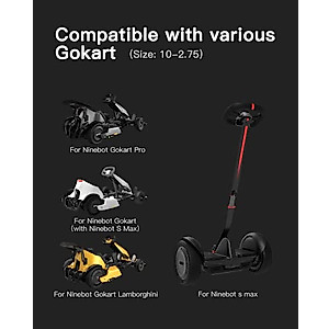 stio Electric GoKart Pro and Gokart Bundle Rear Tire Kit Compatible with Ninebot by Segway Go Kart PRO,Gokart(with Ninebot S Max), S-MAX Quick Release Sports Drift Tires Original Accessories (2PCS)