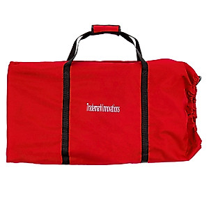 Trademark Innovations Portable Sports Bench with Mesh Seat and Back - Sits 6 People (Red)