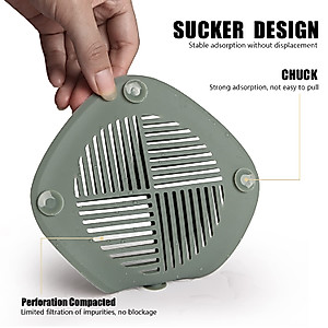 Hair Catcher Shower Drain Cover Sturdy Silicone 5.5 Inches Drain Plug Drain Protector Hair Stopper for Kitchen Bathtub Bathroom Accessories and Laundry Black 2 Pack