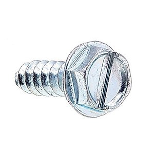Prime-Line 9025058 Sheet Metal Screws, Self-Tapping, Hex Washer Head, Slotted Drive, #7 X 1/2 in, Zinc Plated Steel, (50-pack)