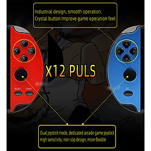 X19 Retro Game Machine HD 7 inch Large Screen Handheld Double Rocker Game Machine Design 8G built-in 1000 Games TV Video Game Console
