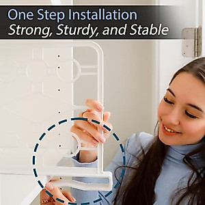 EZICOZI Set of 6 Shelf Dividers - Closet Shelf Organizer with Easy-Clip Attachment for Wooden Shelves in Kitchen, Bathroom, Office, and Laundry Room