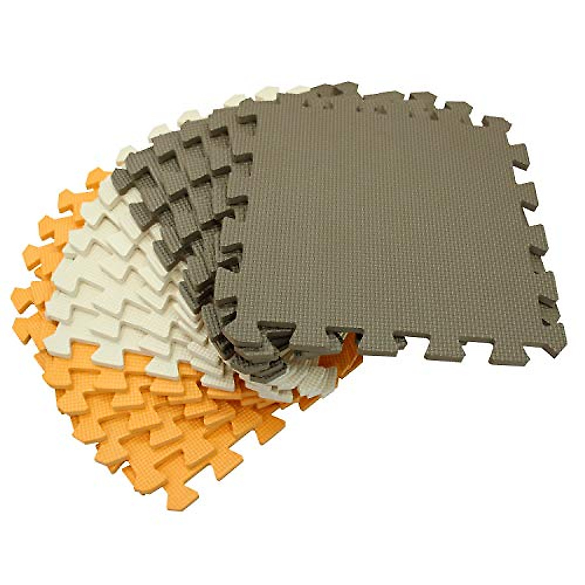 MQIAOHAM® 18 Pieces Puzzle Play Mats, Soft Baby Play Mat, Kids Interlocking Foam Floor Tiles, Toddlers Carpet Playmats G301018-102106110