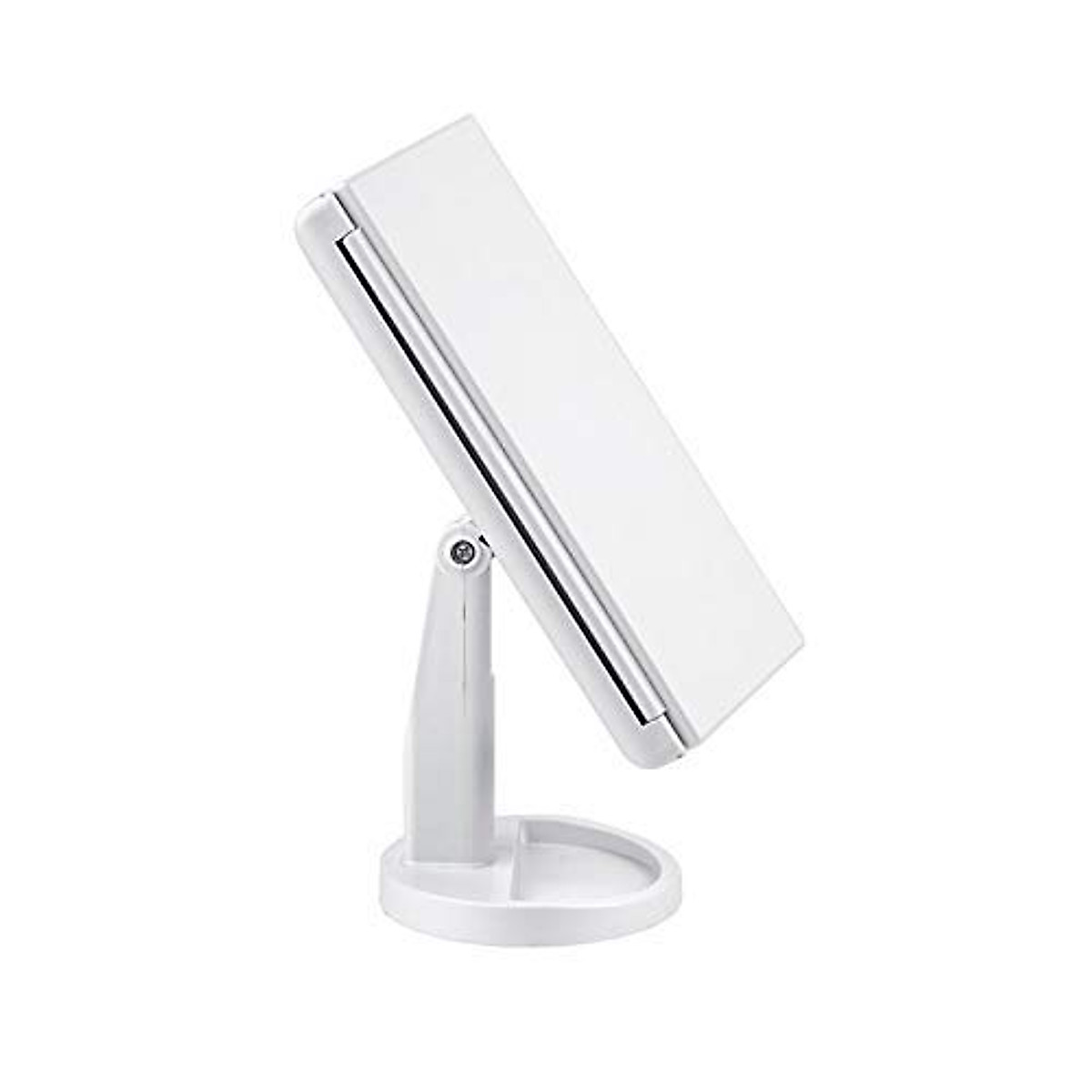 KXA Tri-Fold LED Makeup Mirror, Lighted Tri-Fold Cosmetic Vanity Mirror with Touch Dimmer Switch Battery and USB Powered for Women's Vanity Mirror