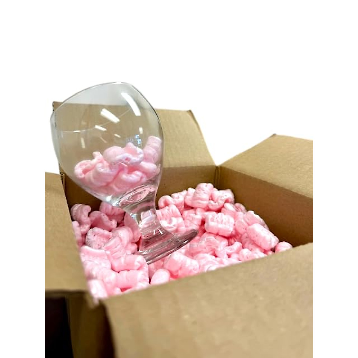 Bubblefast! Brand 7 cu ft (45 gallons) Pink Anti Static Packing Peanuts Popcorn - (Two 3.5 cu ft Bags)