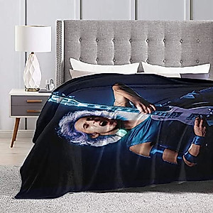 Mick Ronson Throw Blanket Super Soft Flannel Fleece Blankets for Home Bed Sofa 60"x50"