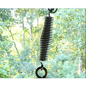 Ecommersify Inc 5 Five Feet Ft Made in The USA Rot Resistant Cypress Lumber Roll Back Porch Swing with Swing-Mate™ Comfort Springs