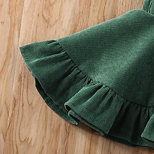 MERSARIPHY Toddler Baby Infant Tutu Sleeveless Vest Dress Backless Cute Romper Newborn Kid Ruffle Skirt, Ages for 6M-5T (Green, 4-5 T)