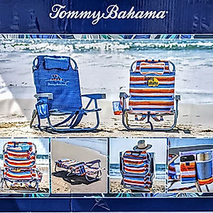 Tommy Bahama Backpack Beach Chair,Aluminum, (Sailfish and Palms)