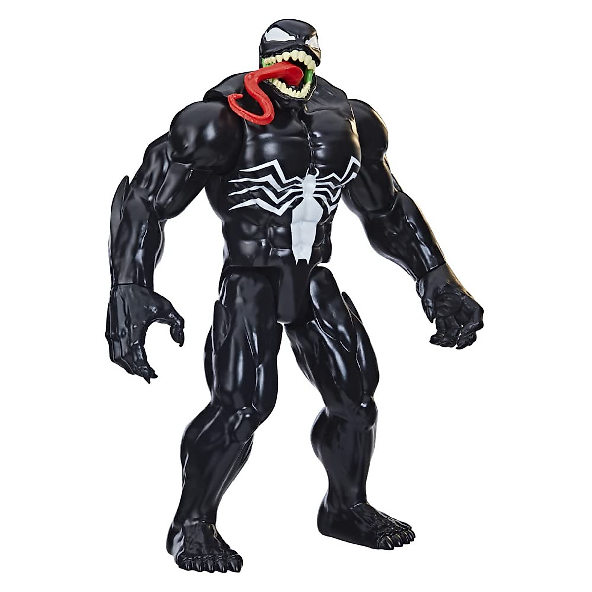 Marvel Titan Hero Series Deluxe Venom Toy 12-Inch-Scale Collectible Action Figure, Kids Ages 4 and Up