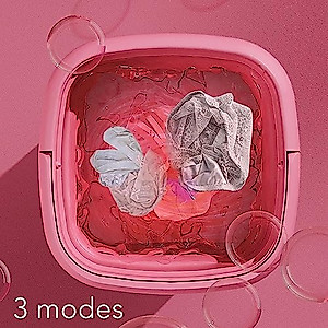 Portable Washing Machine, Foldable Mini Bucket Washing Machine with Drain Pipe Adapter for Baby Clothes Underwear, Small Washer Gift Choice for Apartment Dorm Camping RV Travel