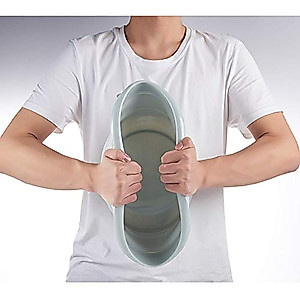 Jkhome Collapsible Wash Basin Folding Dishpan Dish Bowl Washing Tub Set of 1 (Pink - Size Small)