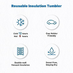 Bluwing 30 oz Tumbler with Handle-Travel Coffee Mug with Spill Proof Lid, Double Wall Vacuum Insulated Tumbler Cups for Women and Men（Black）