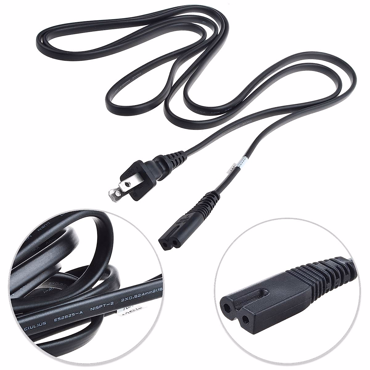 SupplySource 6ft AC Power Cable Cord Lead for Arris Cable Modem SBG7580 SBG6900 SVG2482AC