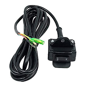 12V Winch Solenoid Relay Contactor & Winch Rocker Thumb Switch Combo with Handlebar Control Kit Compatible with ATV UTV 1500lb-5000lb Polaris 800 1000 63070,62135, 74900, 2875714, 70715 ZJWAQH