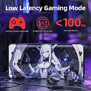 FiiO FW3 True Wireless Earbud, Bluetooth 5.2 LDAC/aptX Adaptive, 10mm Drivers with Big Bass, App for Custom EQ, 21H Playtime (Grey)