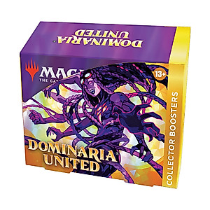 Magic The Gathering Dominaria United Collector Booster Box | 12 Packs + Topper Card (181 Magic Cards)