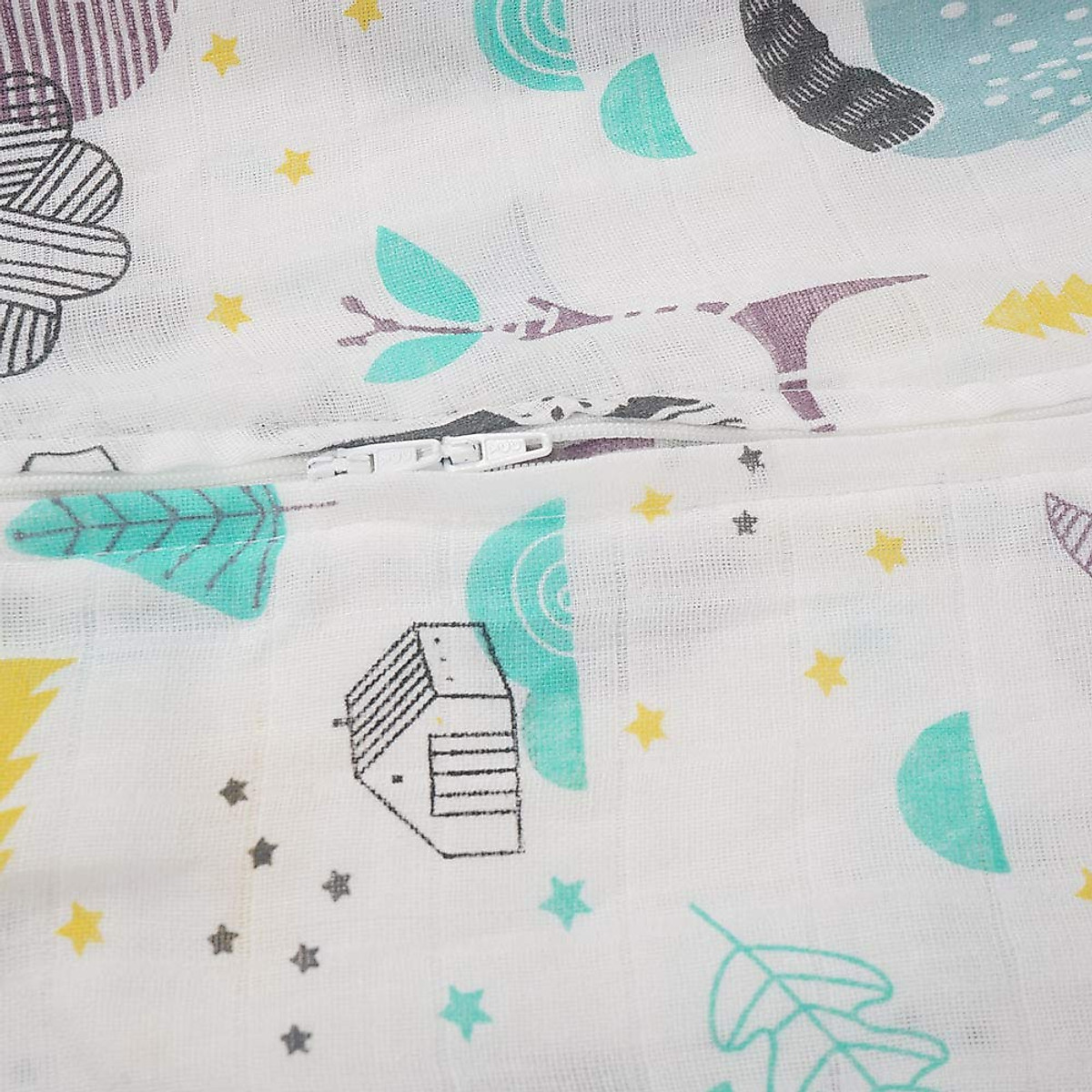 Toddler Sleeping Sack Muslin Cotton Lightweight Wearable Blanket Thin Summer Sleeping Bag Baby Sleeveless Sleep Sacks 0.5 Tog Boy Soft 6-12 Months Girl Infant Sleep Bag 12-18 Months Toddler 2T