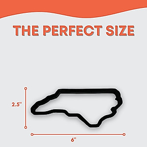 North Carolina State Cookie Cutter with Easy to Push Design (4 inch)