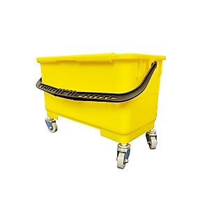 30L Window Flat Mop Bucket, Commercial, Microfiber Buck,Magic, Microfiber Bucket,Heavy-Duty,Compact,Easy Cleaning,Multi-Compartment,with Wheels,Floor,Lazy,Self Cleaning