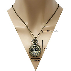 UMBRELLALABORATORY Alice in Wonderland Watch Necklace Jewelry Costume Gothic Lolita Accessories