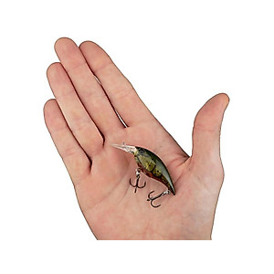 Berkley Money Badger Fishing Lure, Ghost Green Craw, 1/3 oz, 2.5in | 6.25cm, Hybrid Baitfish-Crayfish Design, Patented FlashDisc Technology, Equipped with Sharp Fusion19 Hooks