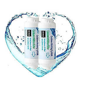 H&G lifestyles Misting System Calcium Inhibitor Filter for Patio Misters Inline Water Filter Effectively Reduce Hard Water Spots, Soften Water (Pack of 2)