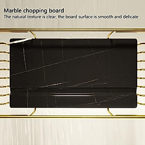 Bathtub Caddy Tray, Extendable Stainless Steel Bath Tub Tray Racks with Marble Chopping Board, Shower Organizer for Hotel Spa Shower Stall (Color : Silver+White)