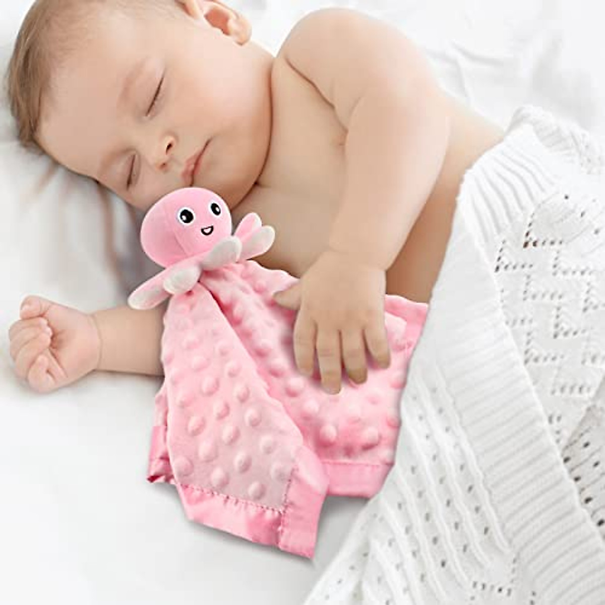 JARIFERR Baby Security Blanket Loveys for Baby Snuggle Toy Plush Octopus Stuffed Animal Baby Gifts for Girls and Boys Newborn