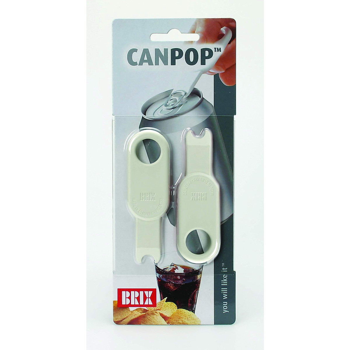 Brix CanPop Beverage Can Opener, Set of 2, Multicolor