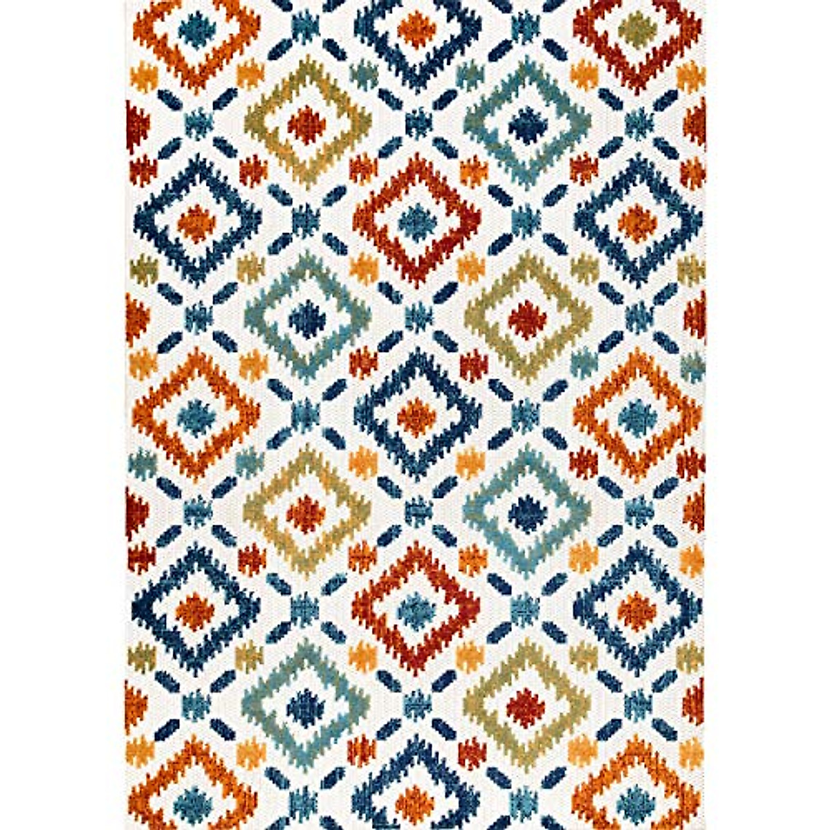 nuLOOM Labyrinth Transitional Indoor/Outdoor Area Rug, 4' x 6', Multi