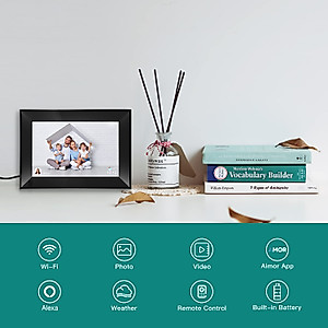 Digital Picture Frame Upgrade 9 Inch WiFi Digital Photo Frame with IPS HD Touchscreen, Auto-Rotate,Auto Dim, Share Photos and Videos Instantly via App from Anywhere