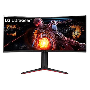 LG UltraGear QHD 34-Inch Curved Gaming Monitor 34GP63A-B, VA with HDR 10 Compatibility and AMD FreeSync Premium, 160Hz, Black
