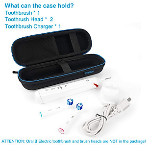 Electric Toothbrush Case, EVA Case for Oral B Case Travel & for Philips Sonicare Toothbrush Case