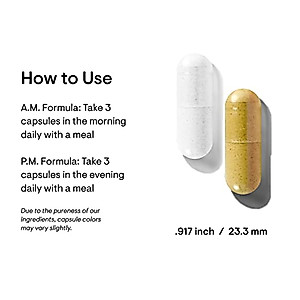 Thorne Multi-Vitamin Elite - Daily Nutritional Supplement - AM Formula Supports Cellular Energy Production and PM Formula Supports Restful Sleep - Gluten-Free, Dairy-Free - 180 Capsules - 30 Servings