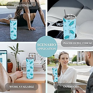 Sea Turtle Tumbler - 20 Oz Cute Turtle Gifts, Coffee Mug Cup Water Bottle for Cold or Hot Drinks